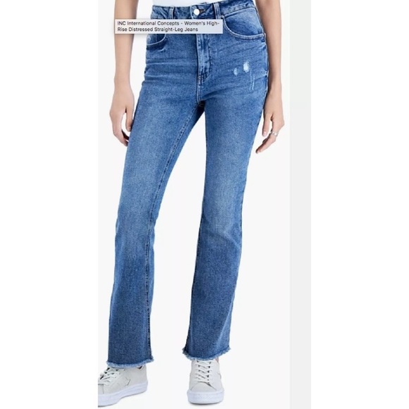 INC International Concepts | Jeans | Inc Womens Highrise Distressed ...